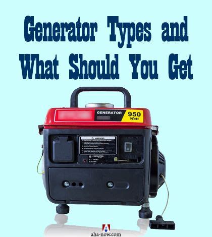 Generator Types And What Should You Get Aha NOW