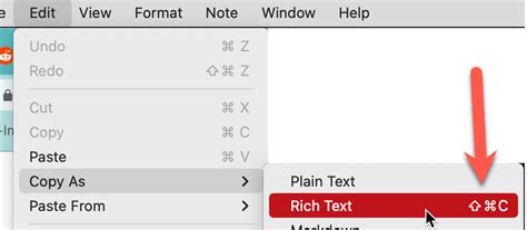 bear 2 bug copy rich text keyboard shortcut does not work clipboard