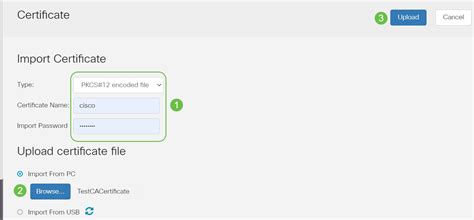 Manage Certificates On The Rv34x Series Router Cisco