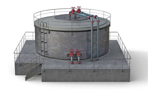 Modelo 3d Tanque De Agua Industrial Turbosquid 1410803