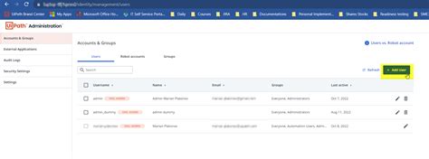 Can Not Add Local User To Folder On Prim Orchestrator Orchestrator