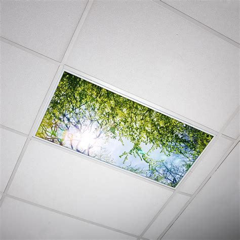 Tree Light Covers Nature Inspired Fluorescent Ceiling Panels