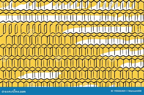 Yellow Color Pattern Background Stock Illustration Illustration Of