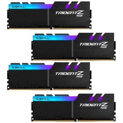 Оперативная память Ddr4 G Skill Trident Z Rgb Amd 32gb 4x8gb Kit 3200mhz Cl14 1 35v F4