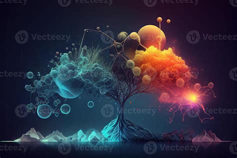 Science Background Illustration Scientific Design Flasks Glass And