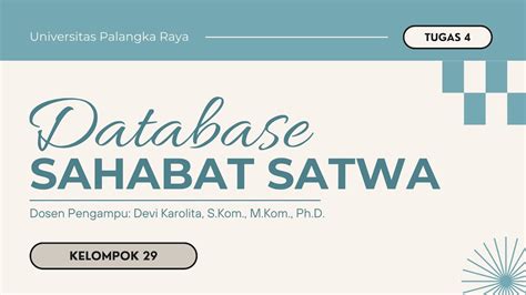 Presentasi Tugas 4 Trigger Dan Stored Procedure Kelompok 29