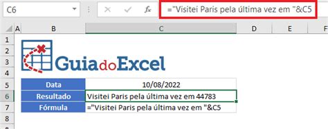 Função Texto Para Formatar Data No Excel Guia Do Excel