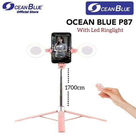 Jual Tongsis Tripod Bluetooth Remote Stick Selfie Holder Hp P87 170cm With Lampu Ringlight