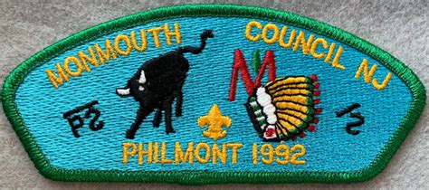 Monmouth Council 1992 Philmont Trek Commerative Csp Sa 3 Philmont Bul