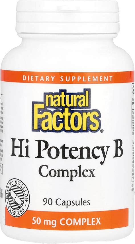 Natural Factors Hi Potency B Complex Save At Priceplow
