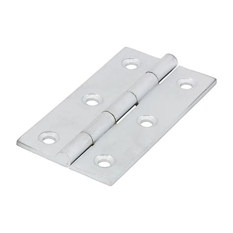 Timco Solid Drawn Brass Hinges Satin Chrome 64 X 35 2pcs Diy At Bandq