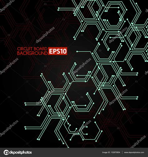 Circuit Board Vector Illustration Stock Vector By ©maria Amd 132870854