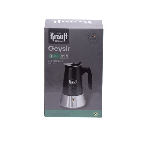 Купити кавоварку гейзерну Spritzer Krauff 450 мл ПОДАРУНОК фарфорова чашка з блюдцем Mariposa