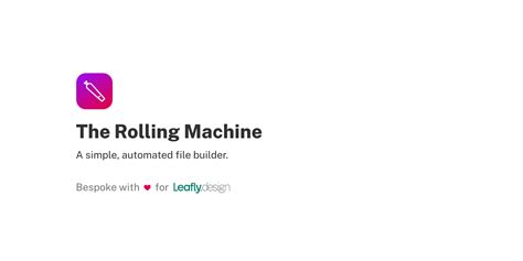 The Rolling Machine Figma Community