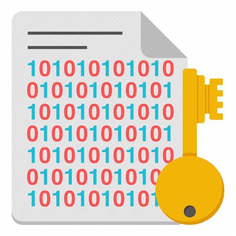 Binary File Key Document Paper Bit Byte Icon Download On Iconfinder