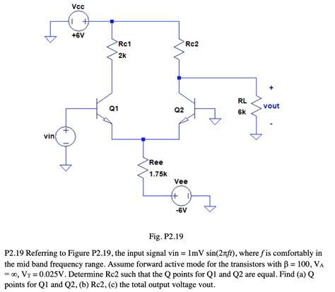 Solved Fig P2 19 P2 19 Referring To Figure P2 19 The Input Chegg Com