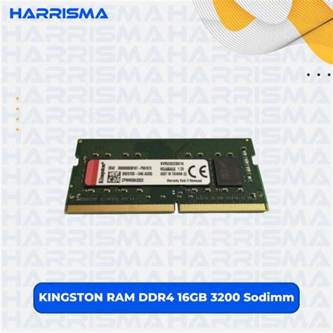 Kingston Ram Ddr4 16gb 3200 Sodimm Harrisma