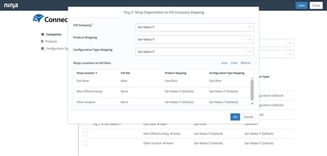 ninjaone and connectwise integration sync devices alerts and tickets