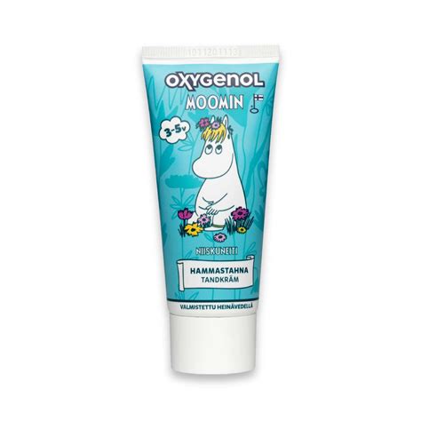 Паста зубная Oxygenol Moomin 3-5 лет с фтором и ксилитолом клубничный ...