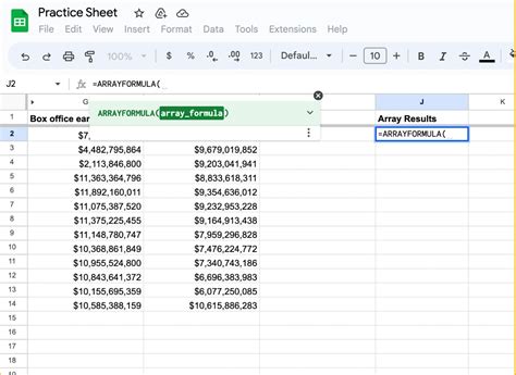 How to Use the Array Formula in Google Sheets | Coursera