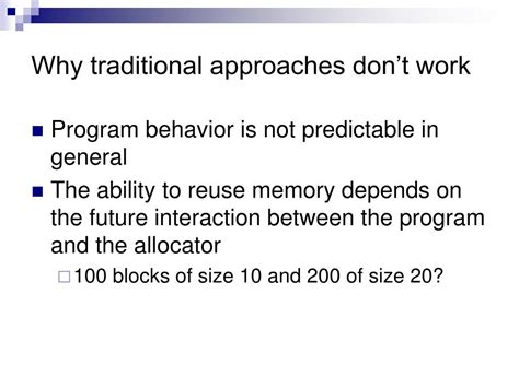 Ppt Dynamic Memory Allocation And Fragmentation Powerpoint
