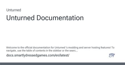 Unturned Documentation — Unturned 3x Documentation