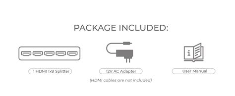 Orei Hdmi Splitter 1 In 8 Out With Video Resolutions Up To 4k30hz