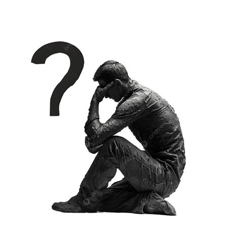 Thinker And Question Mark Overthink Question Decision Png