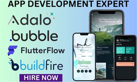 Flutter Mobile App Adalo Flutterflow Developer Bubble Io Build Bubble