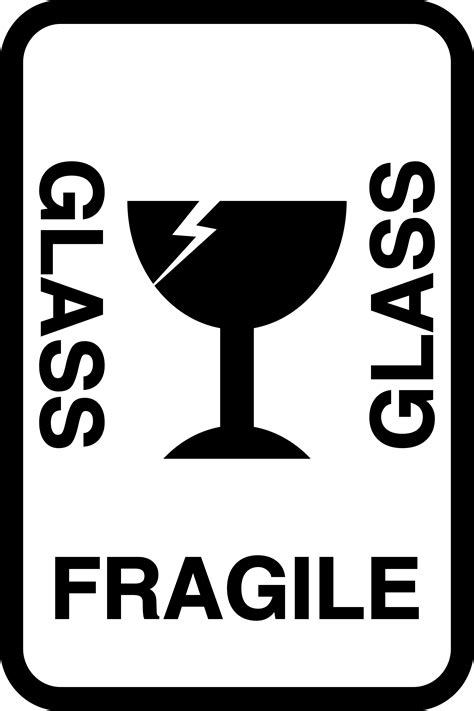 Fragile Fragile Sticker Glass Fragile Glass Lh Fragile V 10900 88