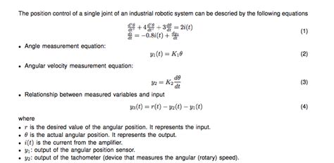Solved The Position Control Of A Single Joint Of An Chegg