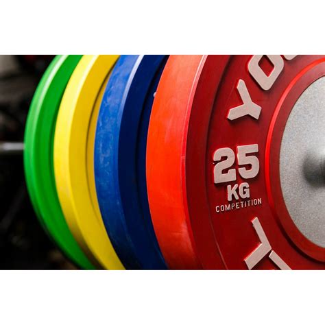 Диск YouSteel для штанги соревновательный каучуковый 10 - 25 кг цветные