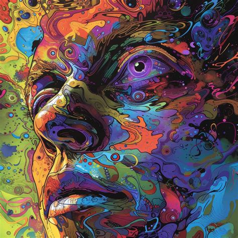 Download Ai Generated Face Colorful Royalty Free Stock Illustration Image Pixabay