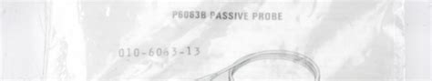 Tektronix P6063b Passive Probe New Global Test Equipment