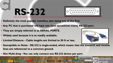RS 232 RS 422 RS 485 IN PLC Difference And Typical Application PLC Training Centre Malaysia