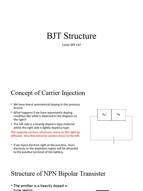 Chapter 2 A Bjt Structure Pdf Bipolar Junction Transistor P N Junction