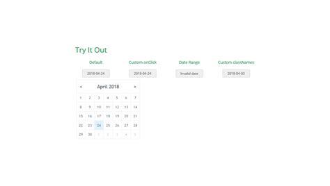 REACT SIMPLE DATEPICKER