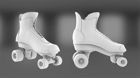 Quad Roller Skates White 3d Model 59 3ds Blend C4d Fbx Max Ma Lxo Obj Free3d