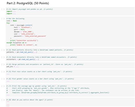 Solved 1 Import Psycopg2 And Pandas As Pd 2