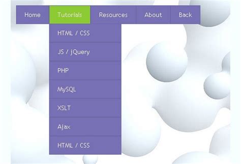 Free Dropdown Menu In HTML And CSS