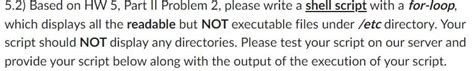 52 Based On Hw 5 Part Ii Problem 2 Please Write A