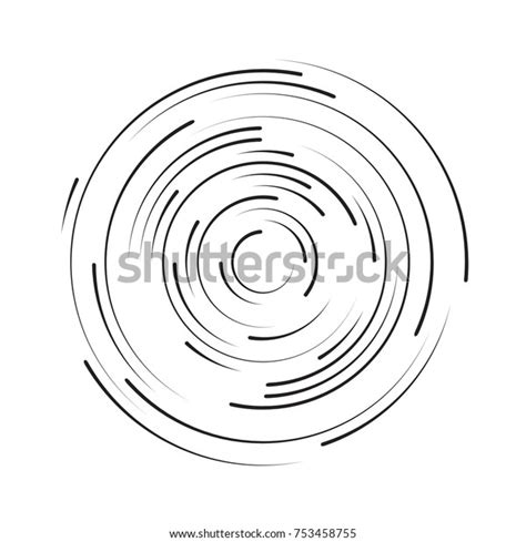 Rotating Circle Line Abstract Background Vector Stock Vector Royalty Free 753458755
