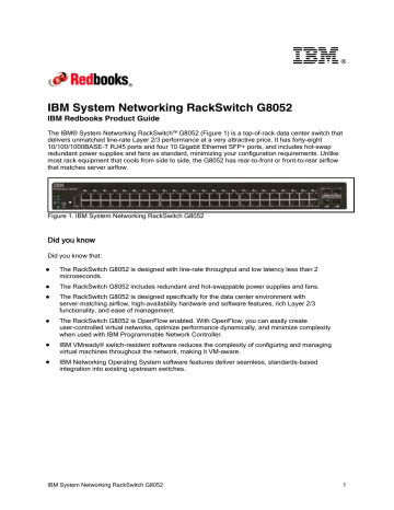IBM RackSwitch G Product Guide Manualzz