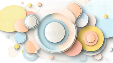 Abstract Circular Design Overlapping Circles Form A Modern And Visually Appealing Background