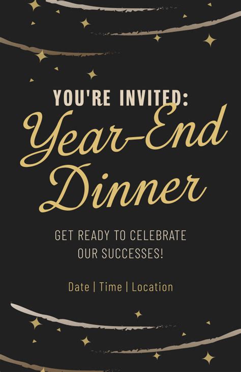 Year End Dinner Celebration Invitation Brandcrowd Invitation Maker