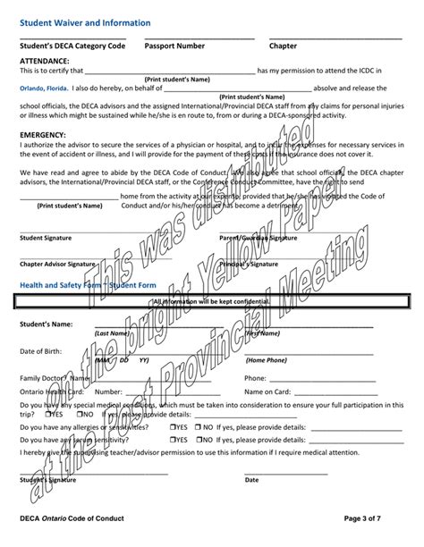 Code Of Conduct Sample In Word And Pdf Formats Page 3 Of 7