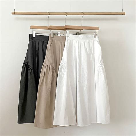 밴딩 롱 여행코디 플레어 에이라인 롱치마 예쁜 캐주얼 여행룩 편한 베이지 흰색 스커트