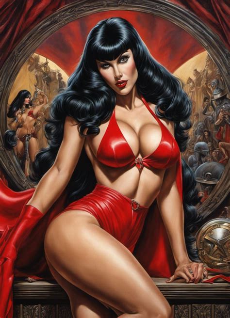 Vampirella Pinup I Ai Generated Artwork Nightcafe Creator