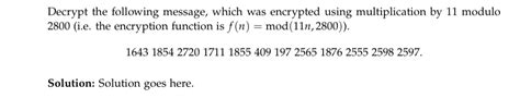 Solved 3 Show That The General Formula For The Decoding