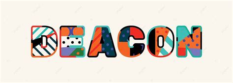 Deacon Concept Word Art Illustration Deacon Illustration Typescript Vector Deacon Illustration